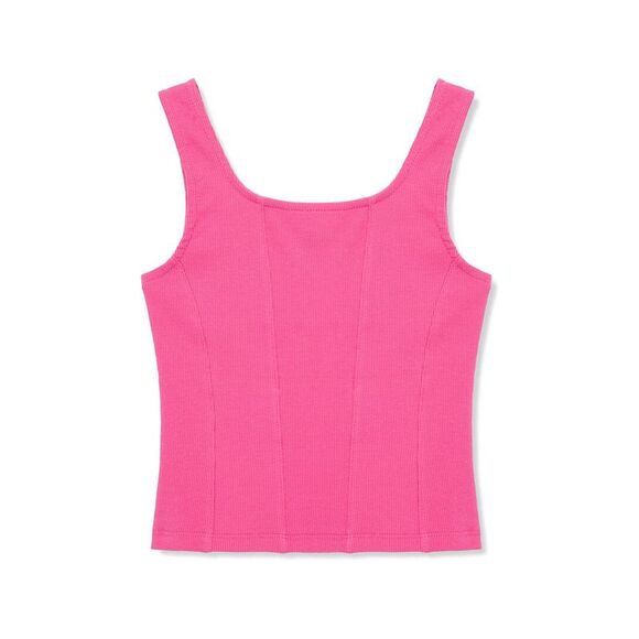 TRUCE | Shirts & Tops | Truce Girls Square Neck Seam Front Tank Pink ...